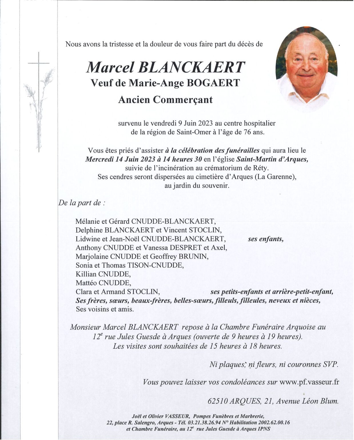 MR. BLANCKAERT Marcel